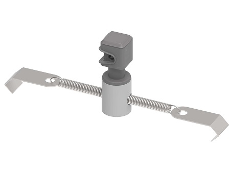 Купить держатель круглого проводника д8 для черепицы на пружине коричневый, нерж. aisi 304 ...