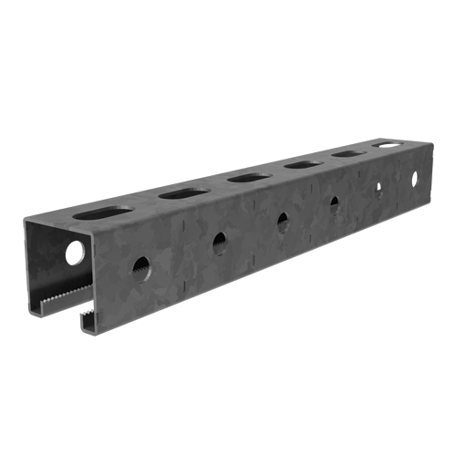 Купить страт-профиль перфорированный 41х41х6000, толщ. 2,5 мм, сендзимир цинк | Ostec.ru